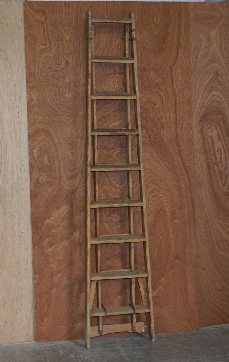 Antique Original Painted "the Patient Safety Ladder Company" Decorators ...