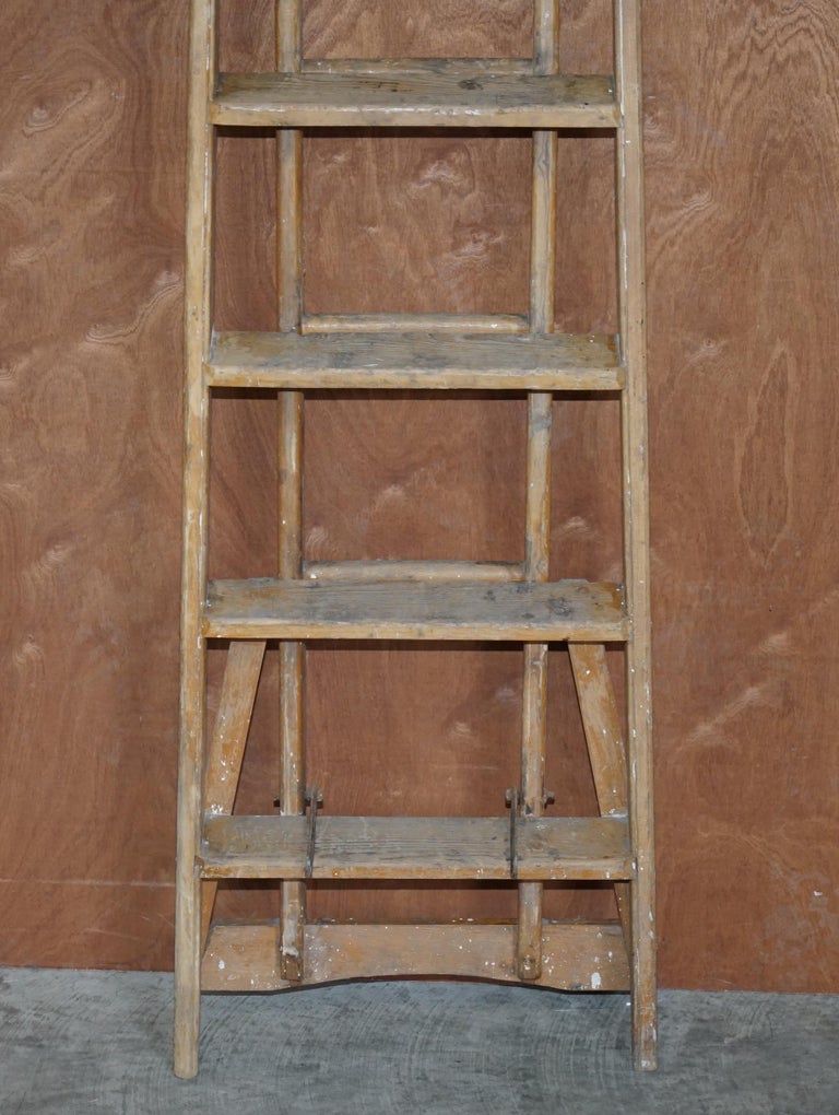 Antique Original Painted "the Patient Safety Ladder Company" Decorators ...