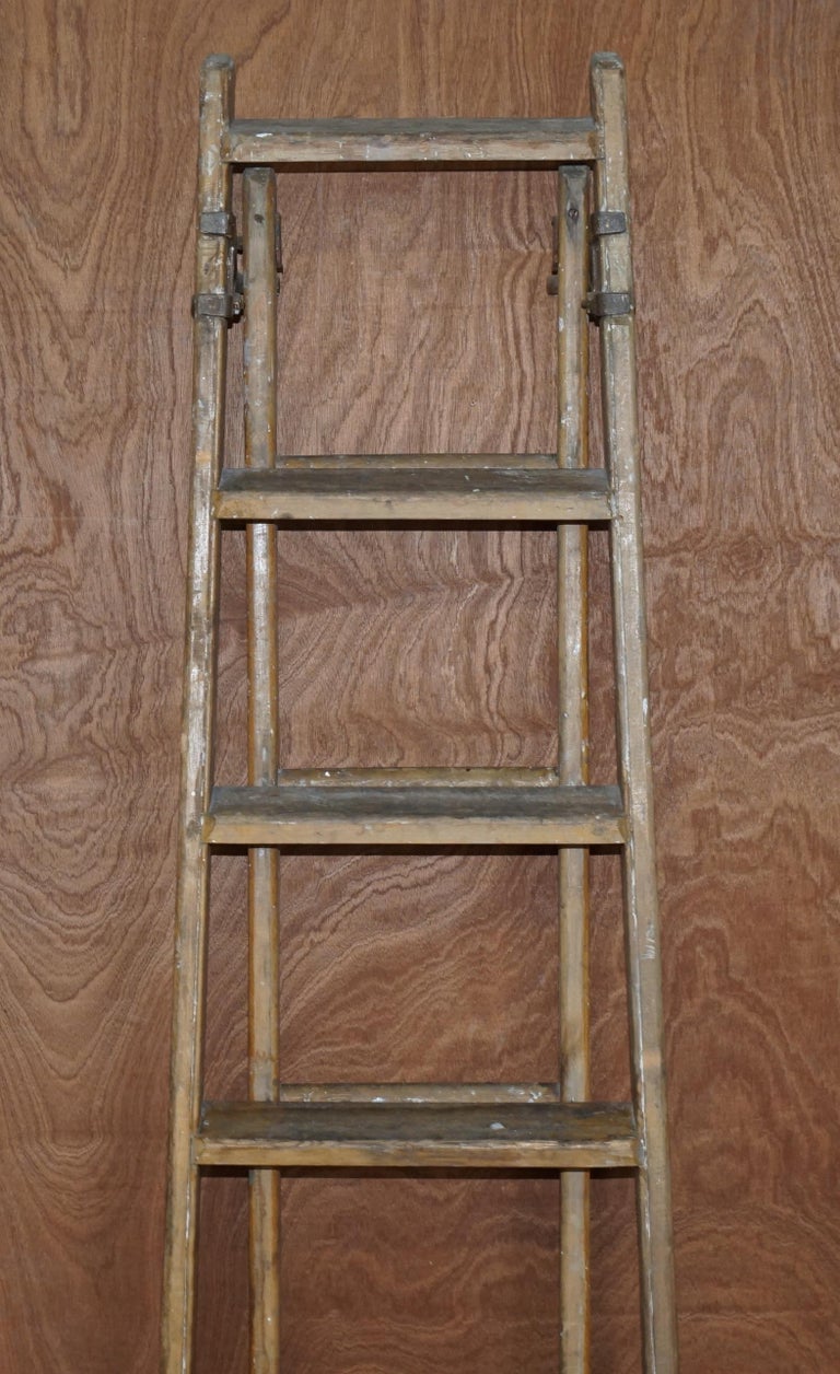 Antique Original Painted "the Patient Safety Ladder Company" Decorators ...