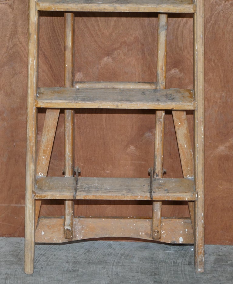Antique Original Painted "the Patient Safety Ladder Company" Decorators ...