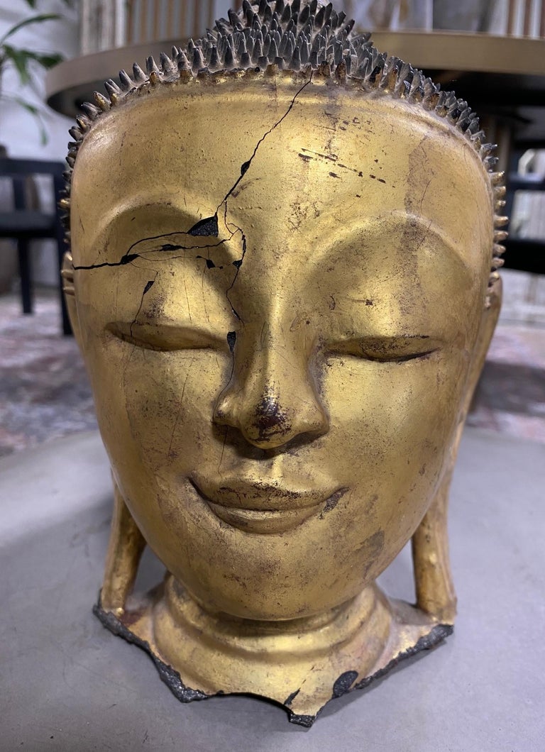 Antique Original Thayo Burmese Burma Myanmar Asian Buddha Head ...