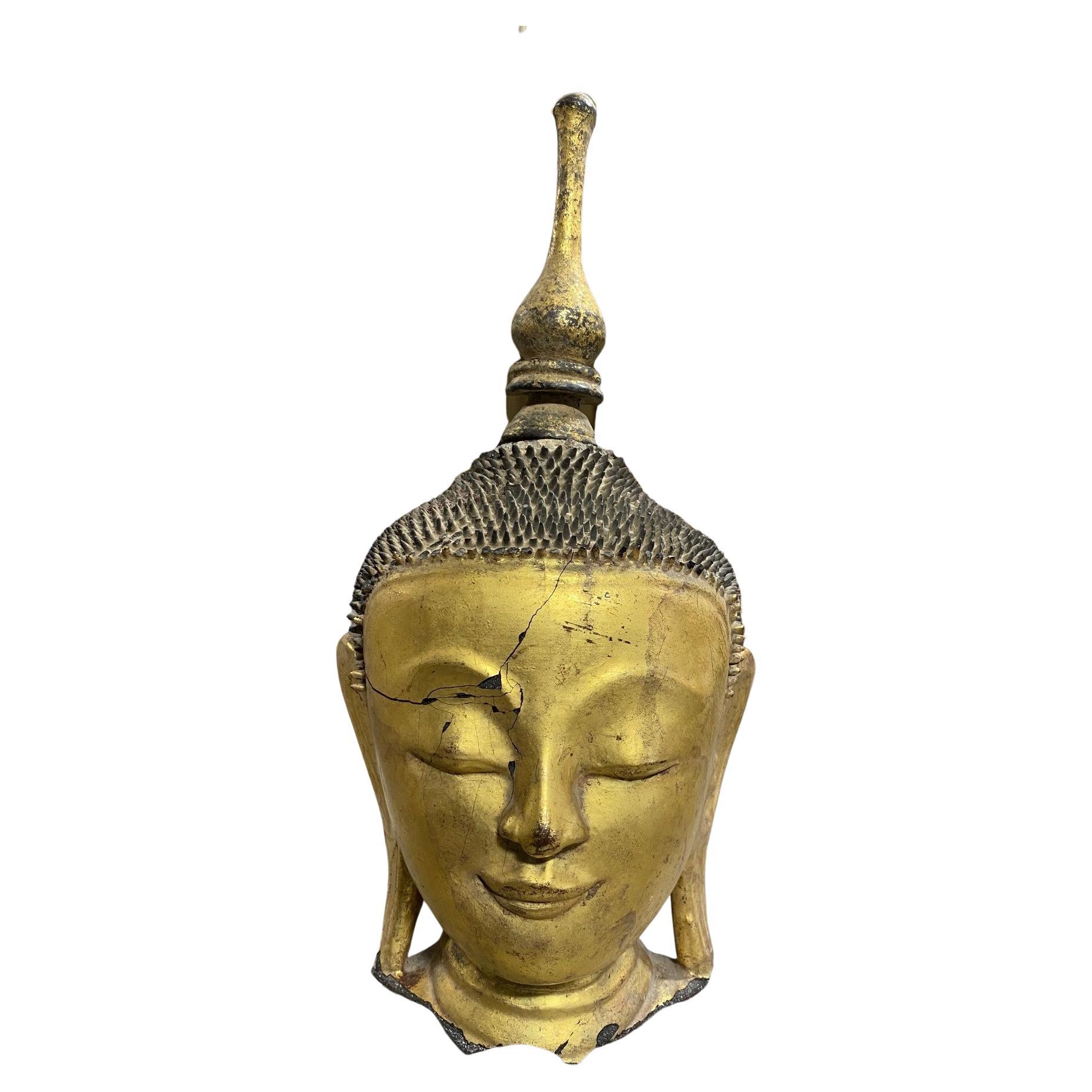 Antique Original Thayo Burmese Burma Myanmar Asian Buddha Head ...
