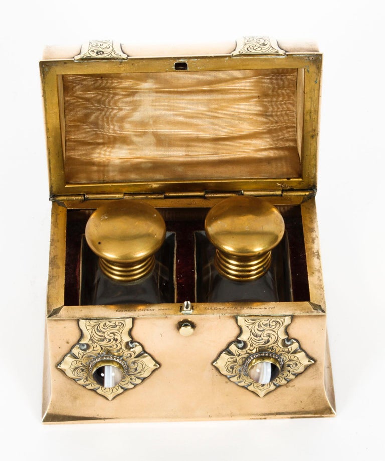 Antique Ormolu and Agate Mounted Casket by Asprey, 19th Century For ...