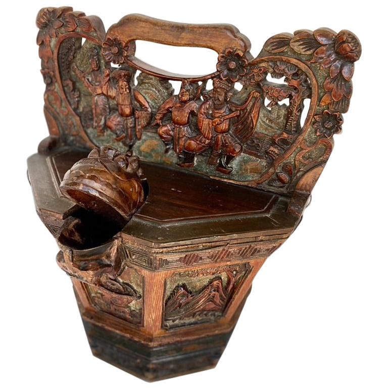 Antique Ornamental Chinese Water Bucket at 1stDibs