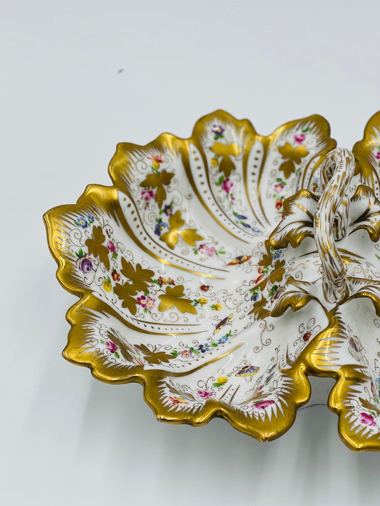 Antique Ornate CT Carl Tielsch Germany Floral Divided Handled Dish ...