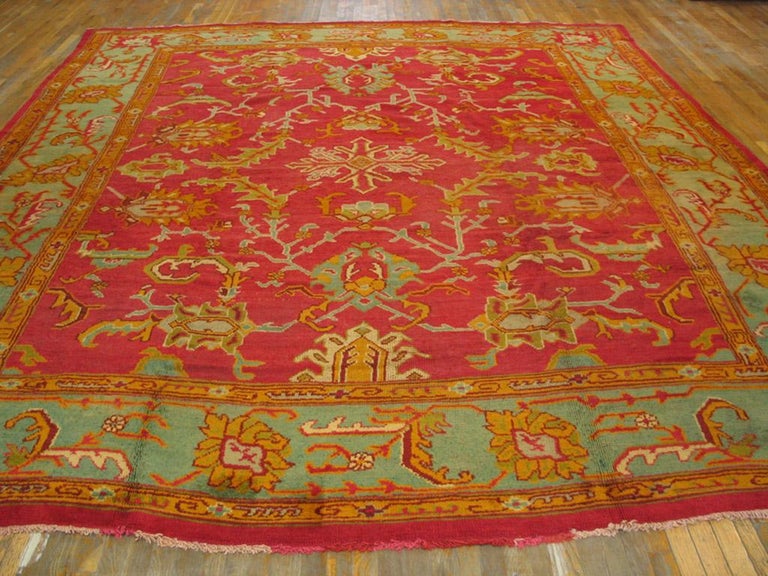 Antique Oushak Rug For Sale at 1stDibs