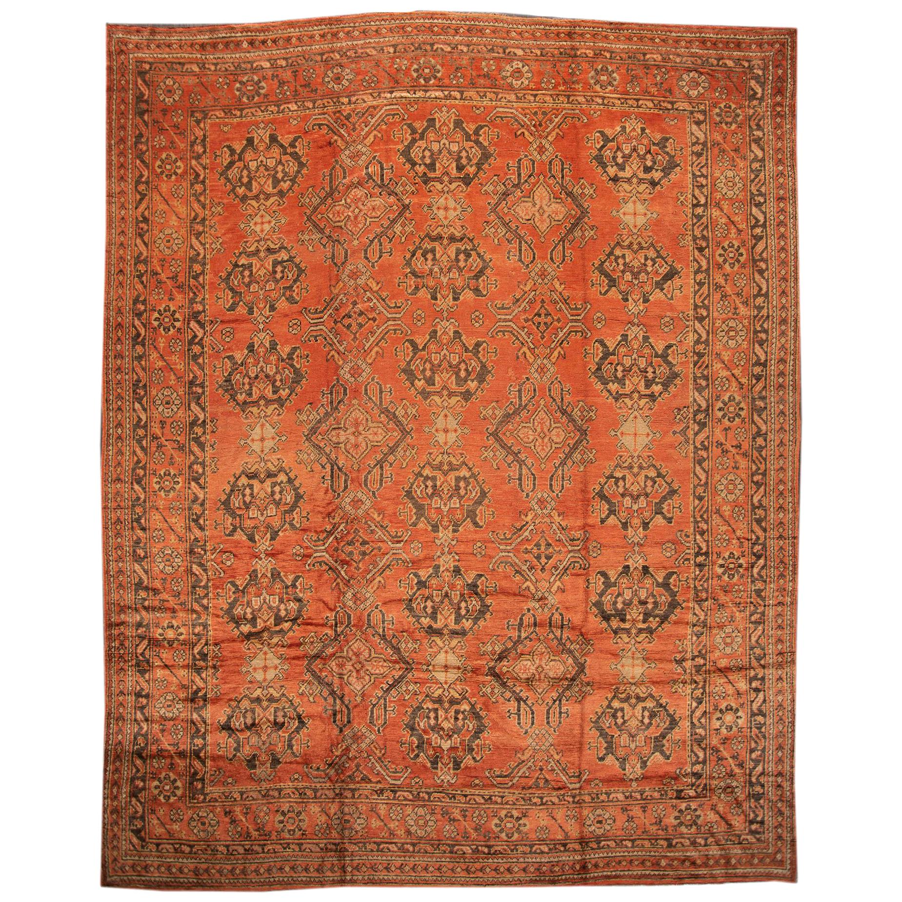 Antique Oushak Rug at 1stDibs