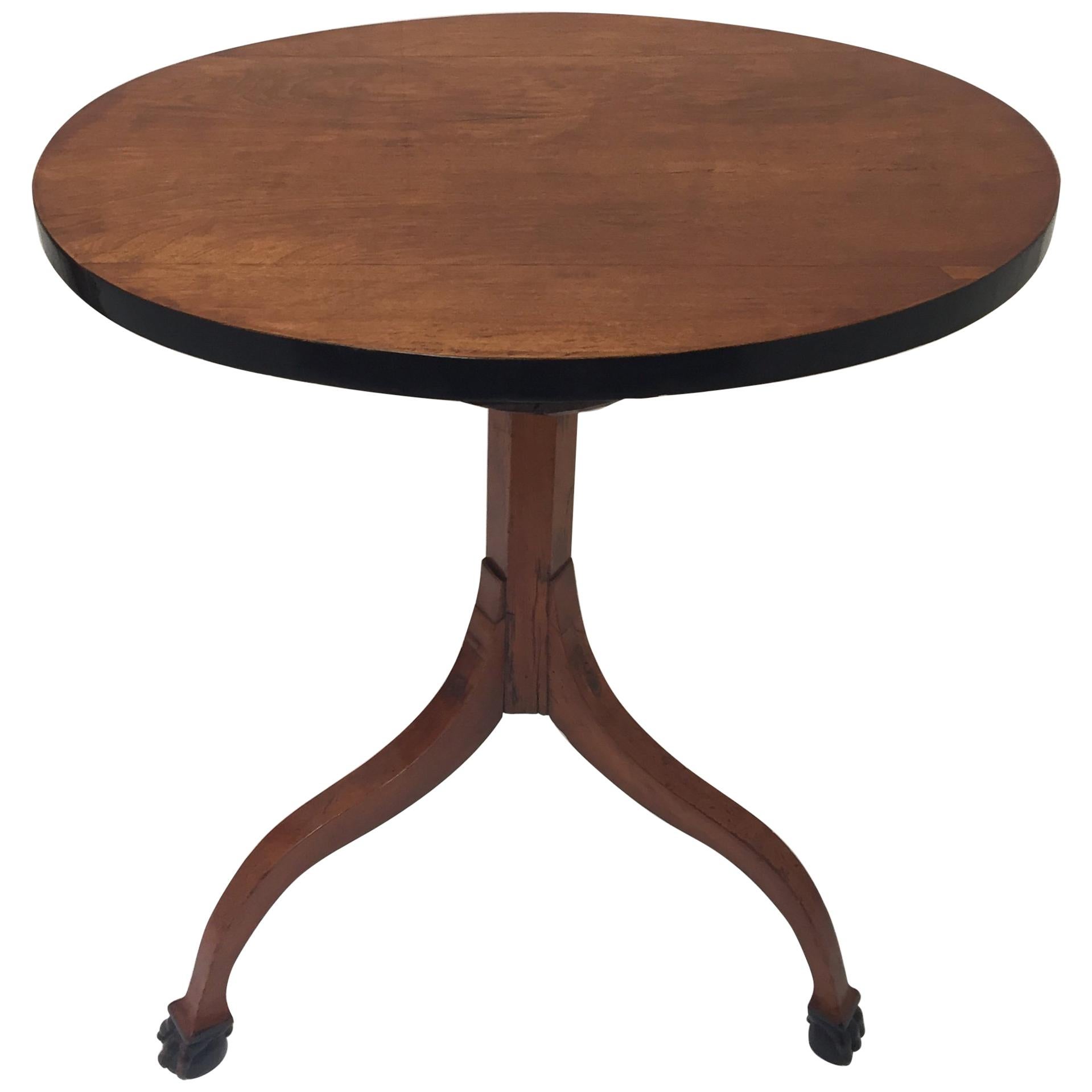 Antique Oval Classically Beautiful Biedermeir Side Table at 1stDibs ...