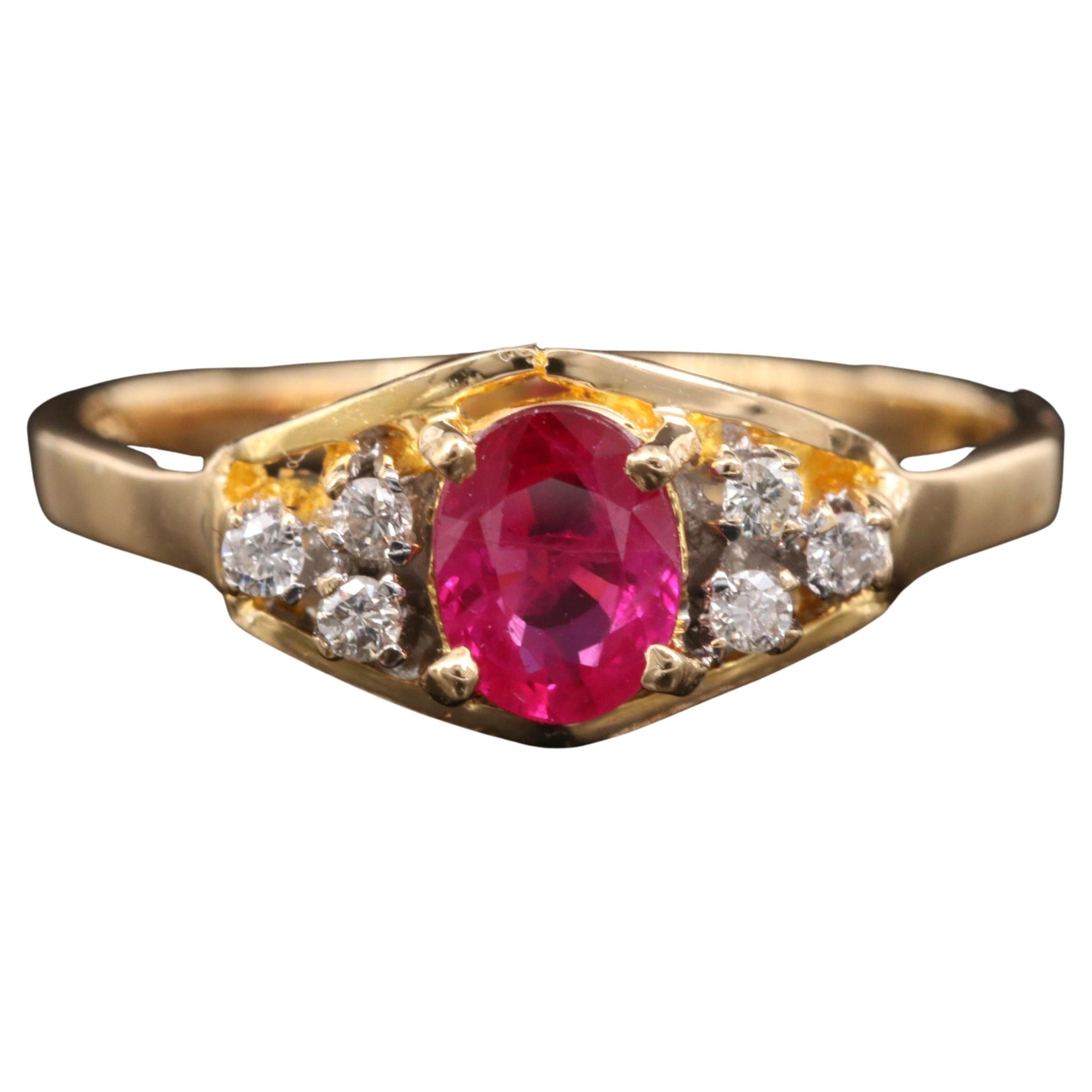Antique Victorian Ruby Pearl Yellow Gold Heart Ring at 1stDibs