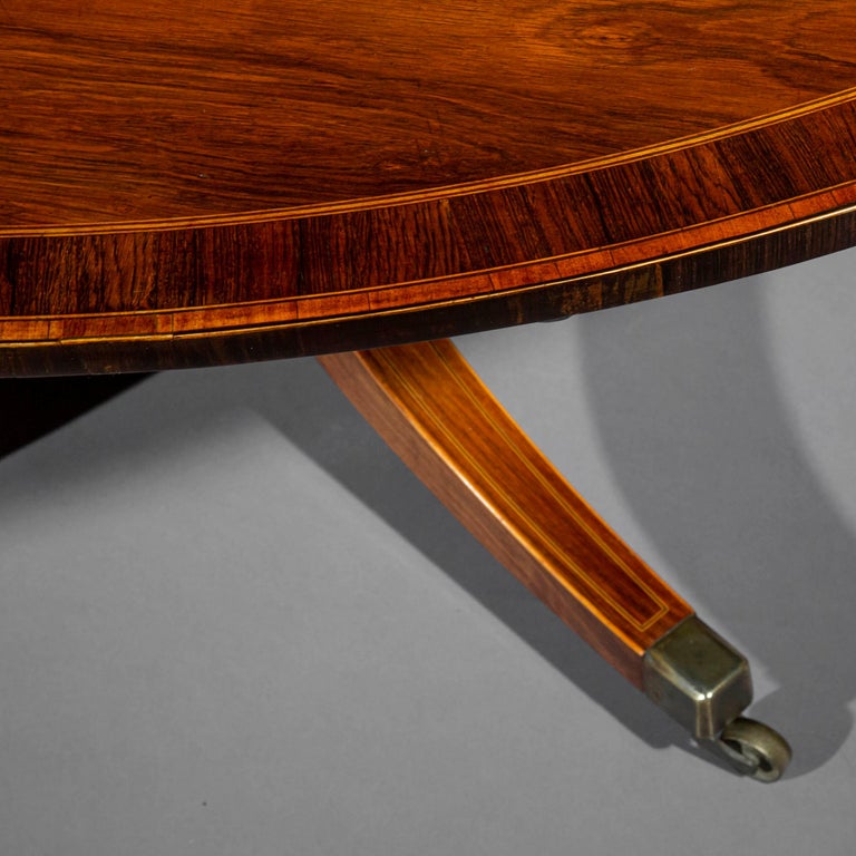 Antique Oval Dining Table Georgian Regency Period, Sits Six Persons at ...