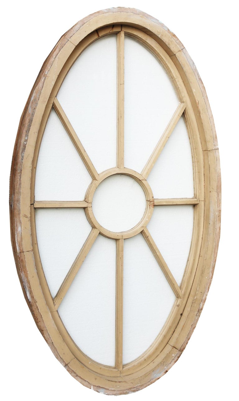 Antique Oval Glazed Window at 1stDibs