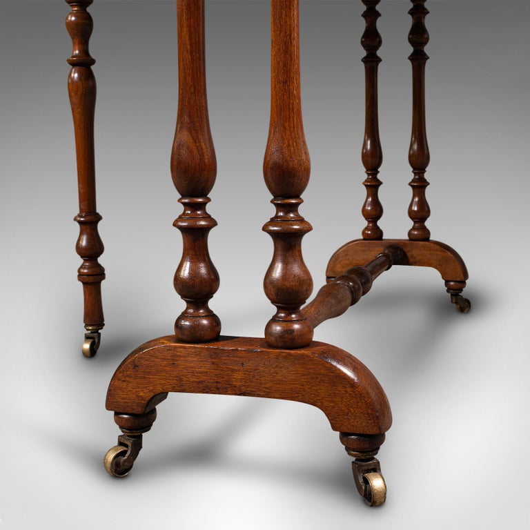 Antique Oval Sutherland Table, English, Gate Leg, Occasional, Victorian ...