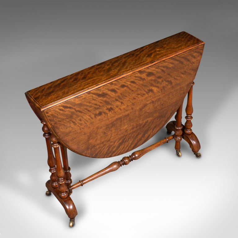 Antique Oval Sutherland Table, English, Gate Leg, Occasional, Victorian ...