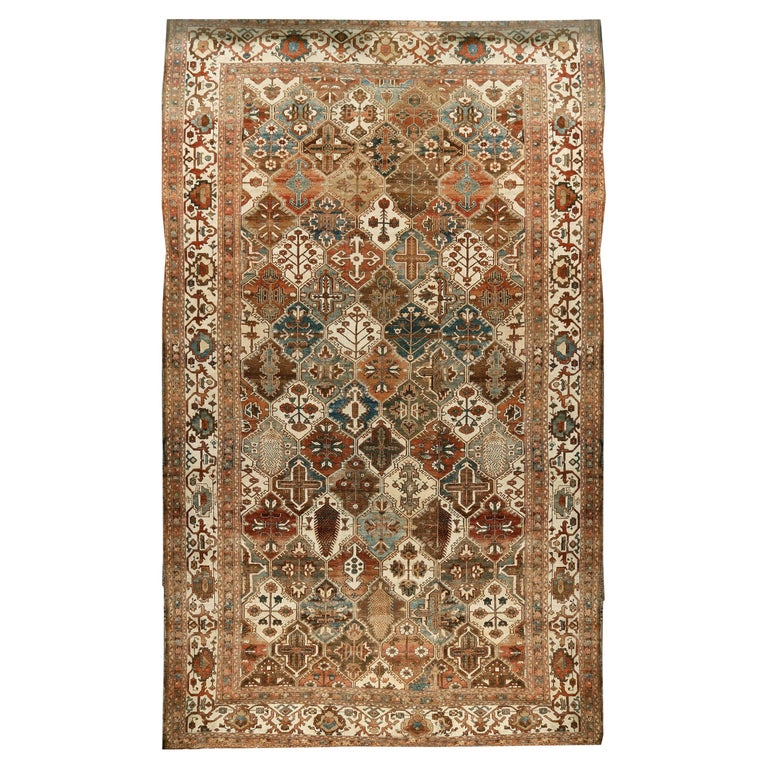 Antique Oversize Persian Baktiari Rug 14'x20'2 For Sale at 1stDibs