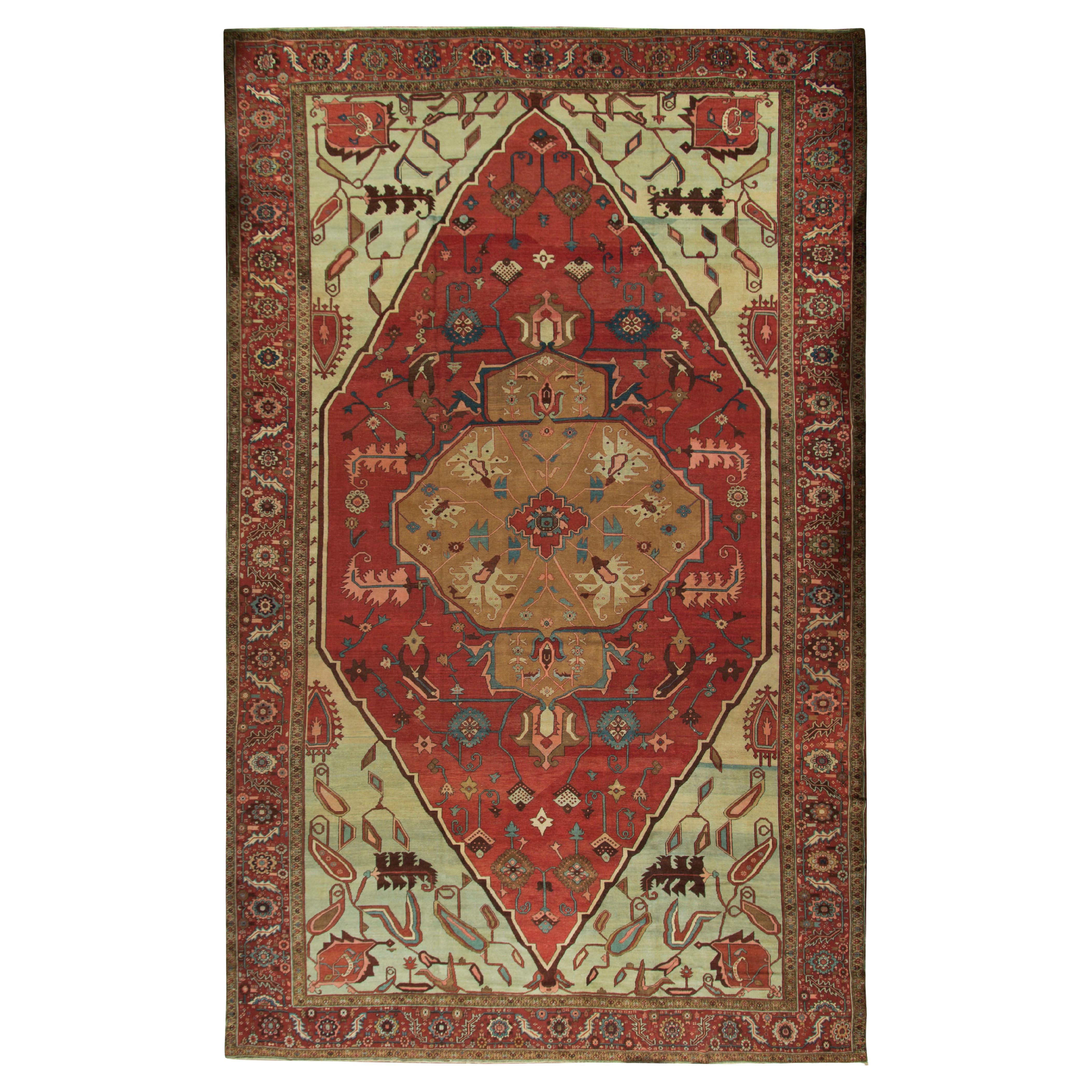 Antique Heriz Serapi Rug, circa 1890 11'5 x 14'4 For Sale at 1stDibs ...
