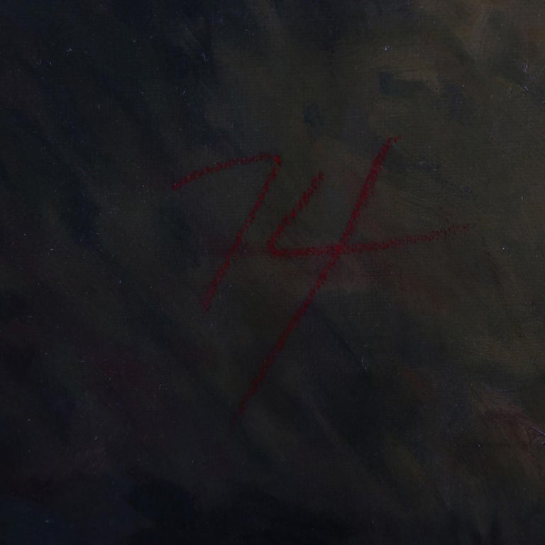 Antique Oversized Allegorical Oil on Canvas Old Master Painting Signed ...