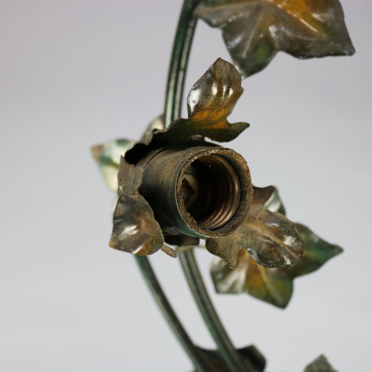 Antique Oversized Classical Bronzed Figural Newel Post Lamp, circa 1900 ...