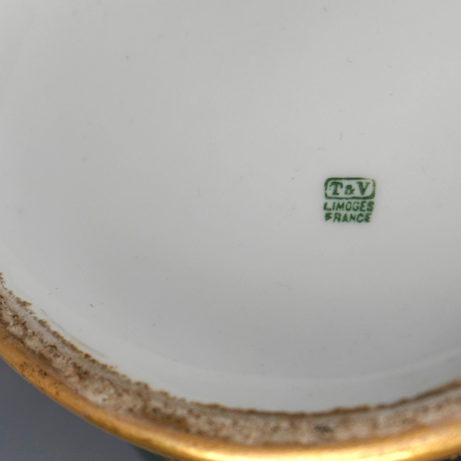 Antique Oversized French Limoges Porcelain Chinoiserie Decorated Vase ...