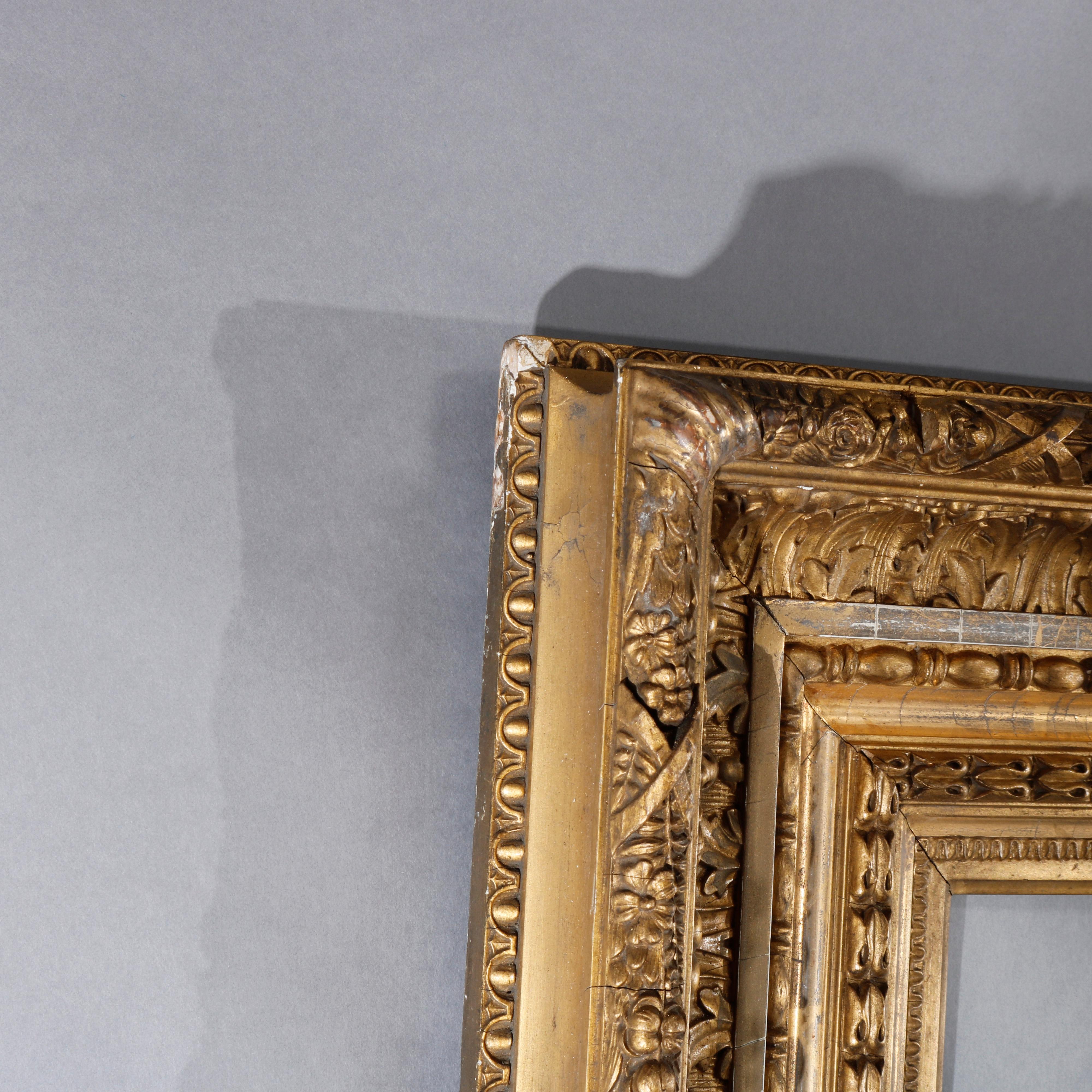 Antique Oversized Gilt Wood Art Frame Circa 1900 at 1stDibs | gilt wood ...