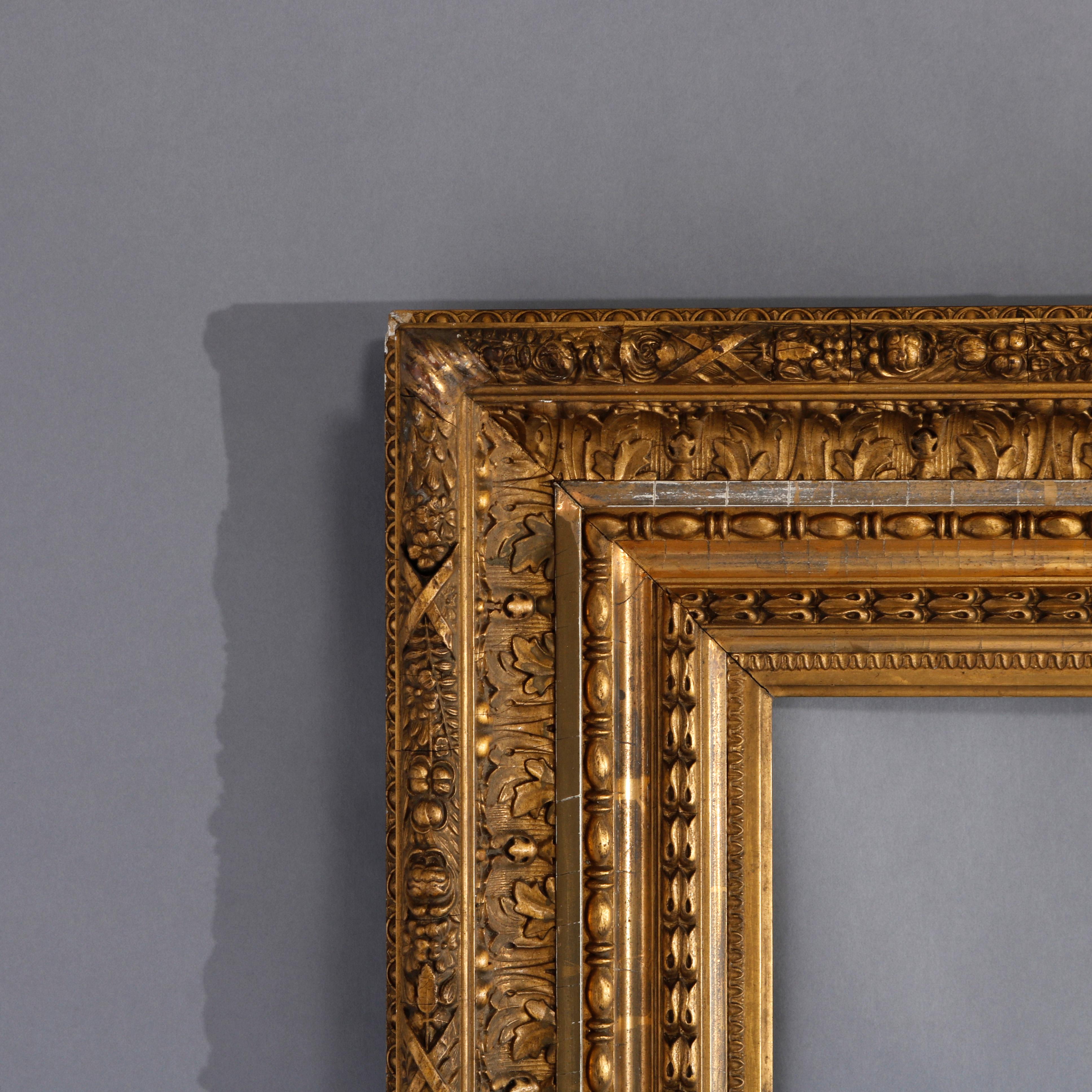 Antique Oversized Gilt Wood Art Frame Circa 1900 at 1stDibs | gilt wood ...