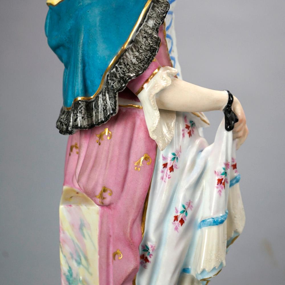 Antique Oversized Pair of Old Paris Hand Painted and Gilt Porcelain ...