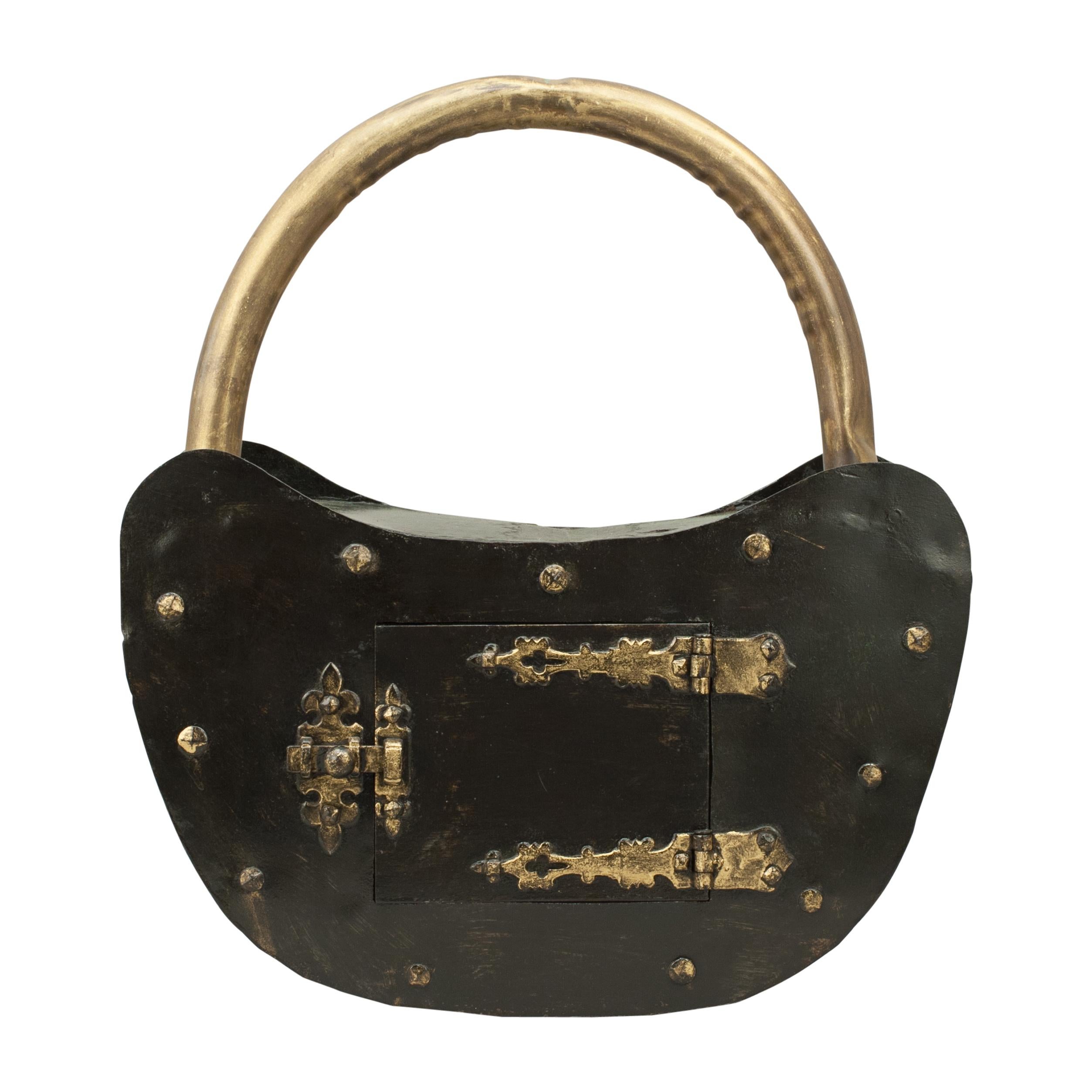 Antique Padlock Post Box, Letter Box in Tin For Sale at 1stDibs | tin ...