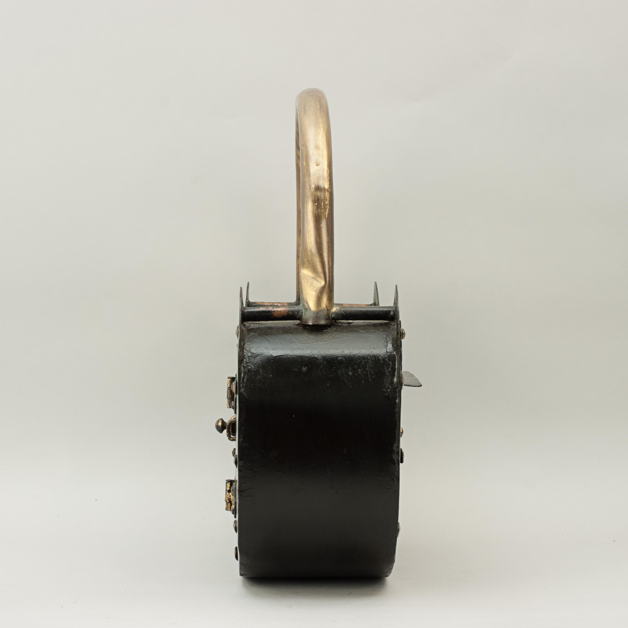 Antique Padlock Post Box, Letter Box in Tin For Sale at 1stDibs | tin ...