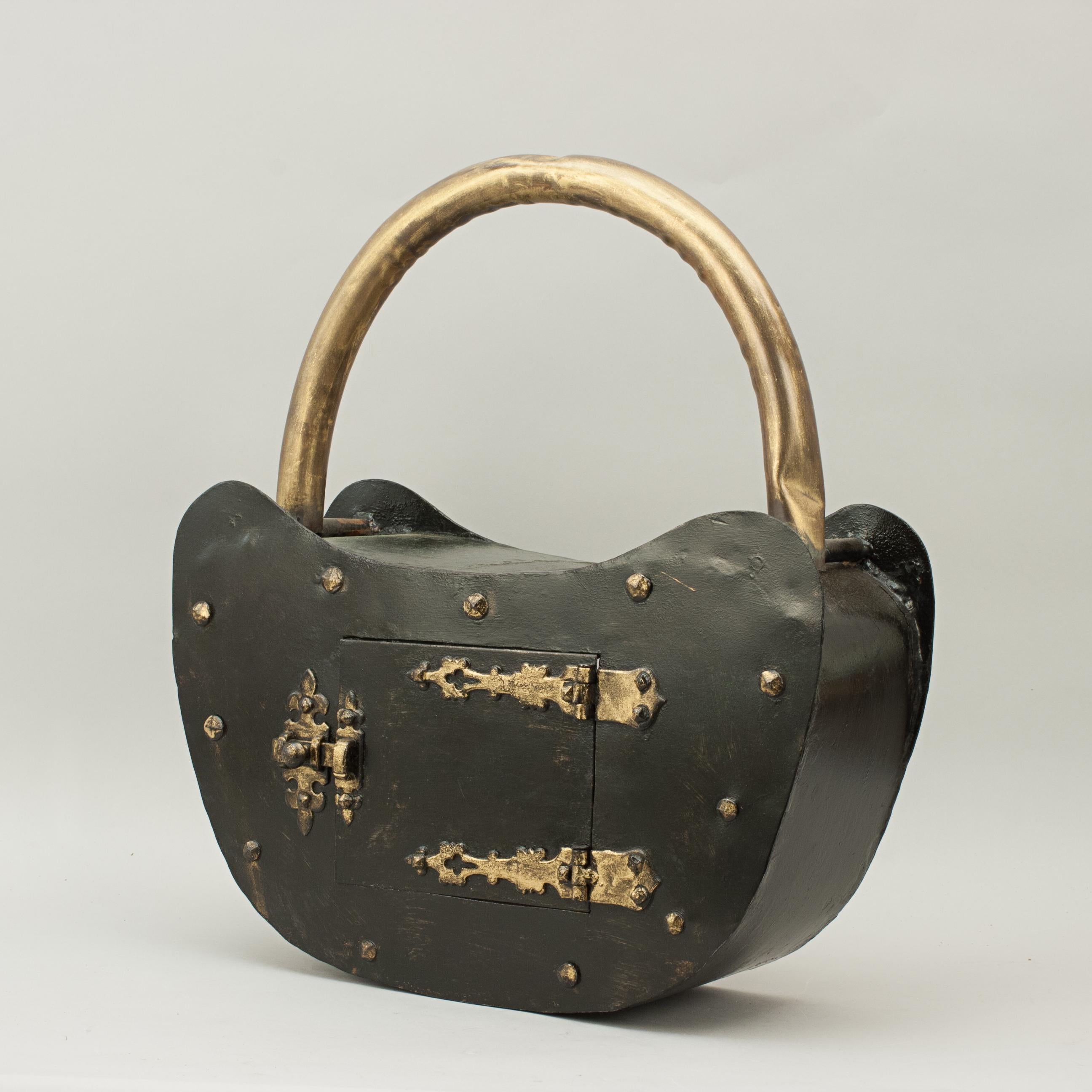 Antique Padlock Post Box, Letter Box in Tin For Sale at 1stDibs | tin ...