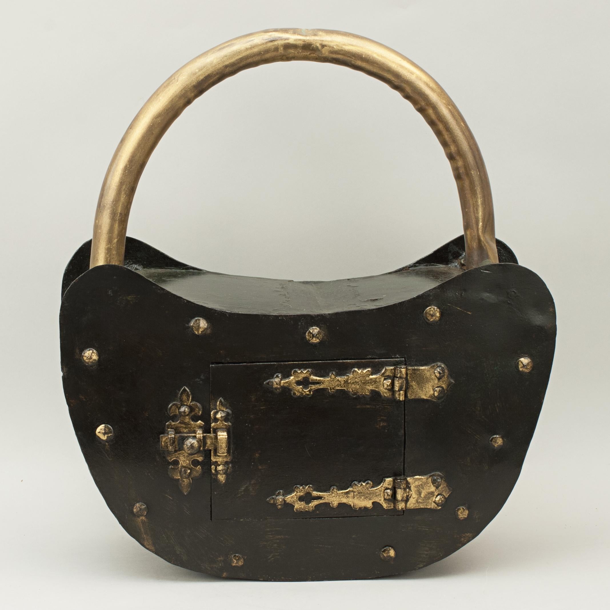 Antique Padlock Post Box, Letter Box in Tin For Sale at 1stDibs | tin ...