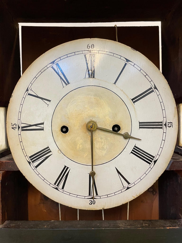 Antique Painted Danish Grandfather Clock, 19th Century, Denmark For ...