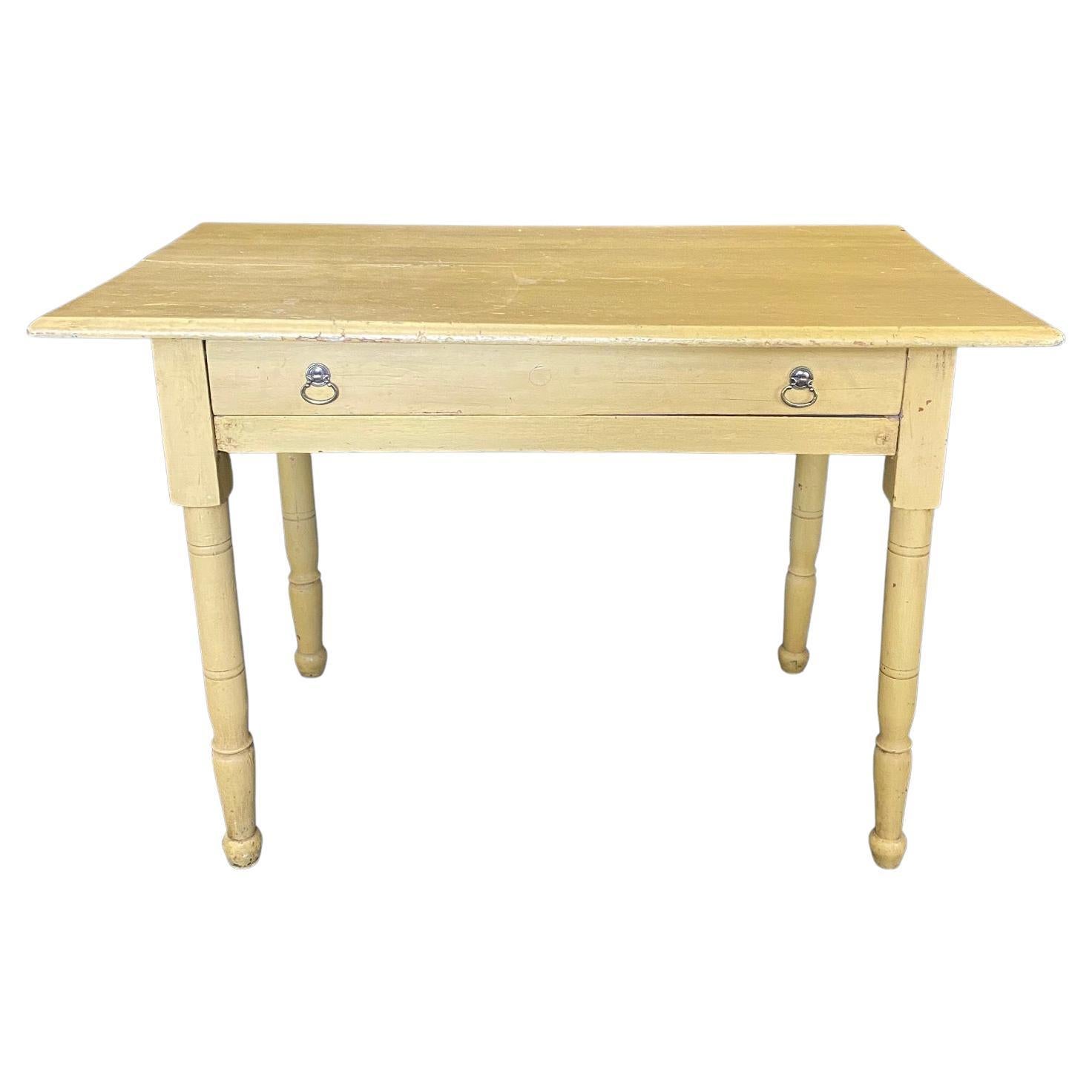 Charming Antique French Country Farmhouse Side Table with Original ...