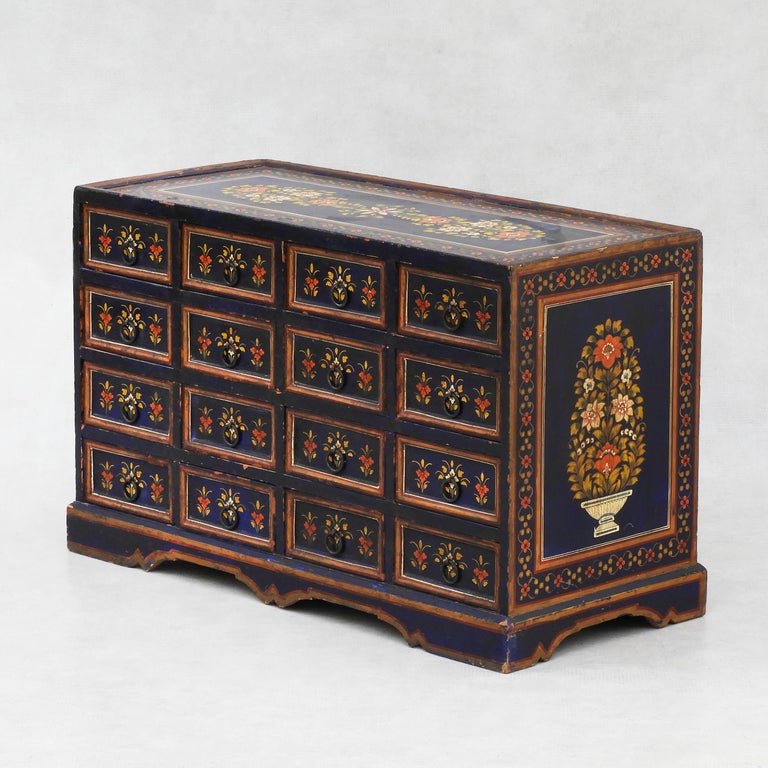 Antique Painted Folk Art Chest of Drawers, C1900 at 1stDibs