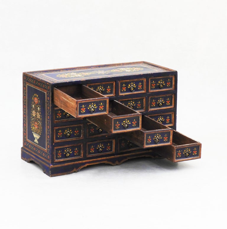 Antique Painted Folk Art Chest of Drawers, C1900 at 1stDibs