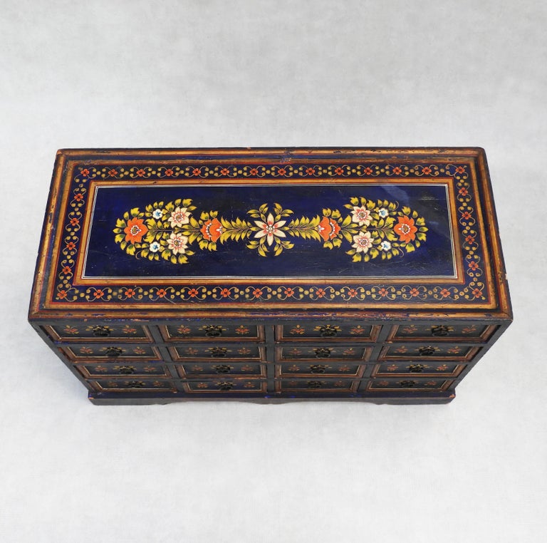Antique Painted Folk Art Chest of Drawers, C1900 at 1stDibs