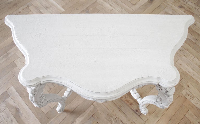 Antique Painted French Style Console Table at 1stDibs