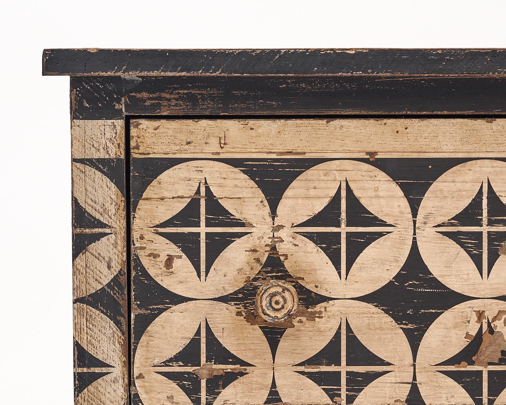 Antique Painted Italian Chest For Sale at 1stDibs