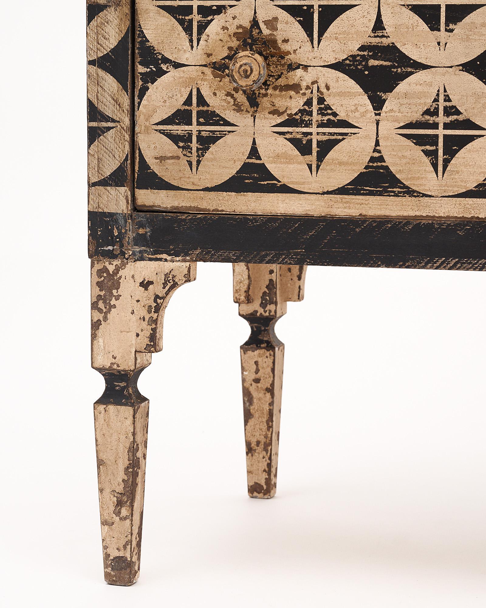 Antique Painted Italian Chest For Sale at 1stDibs