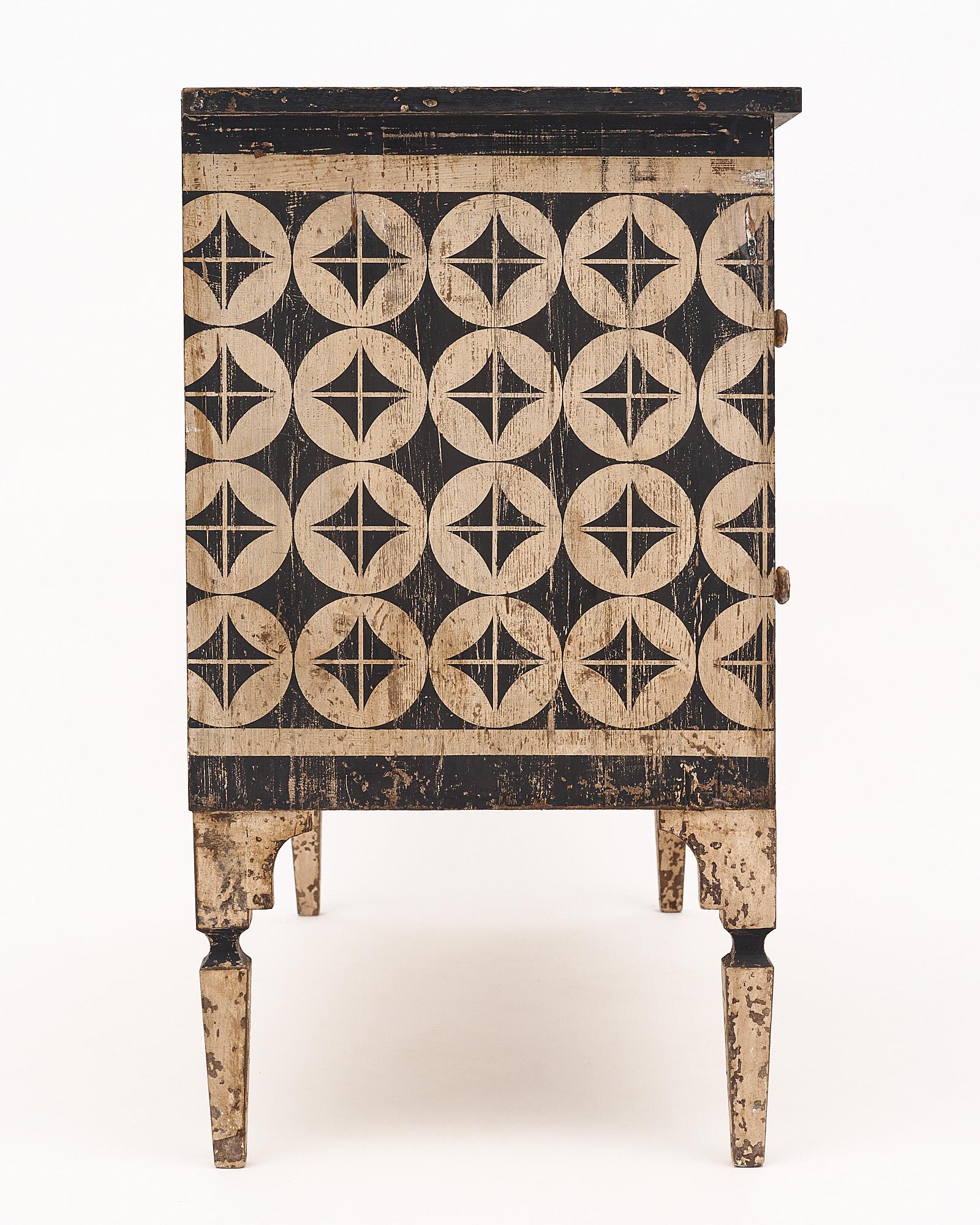 Antique Painted Italian Chest For Sale at 1stDibs