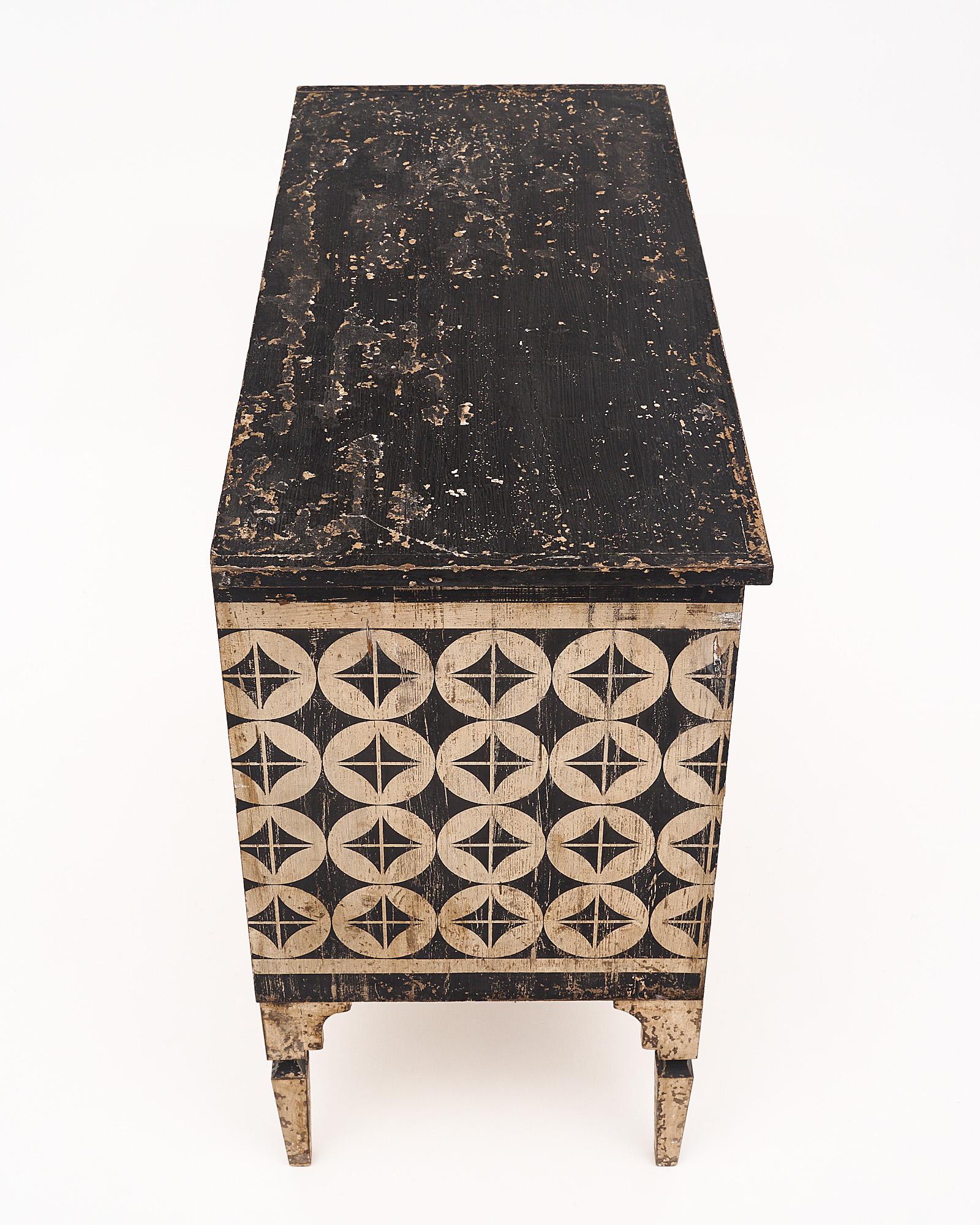 Antique Painted Italian Chest For Sale at 1stDibs