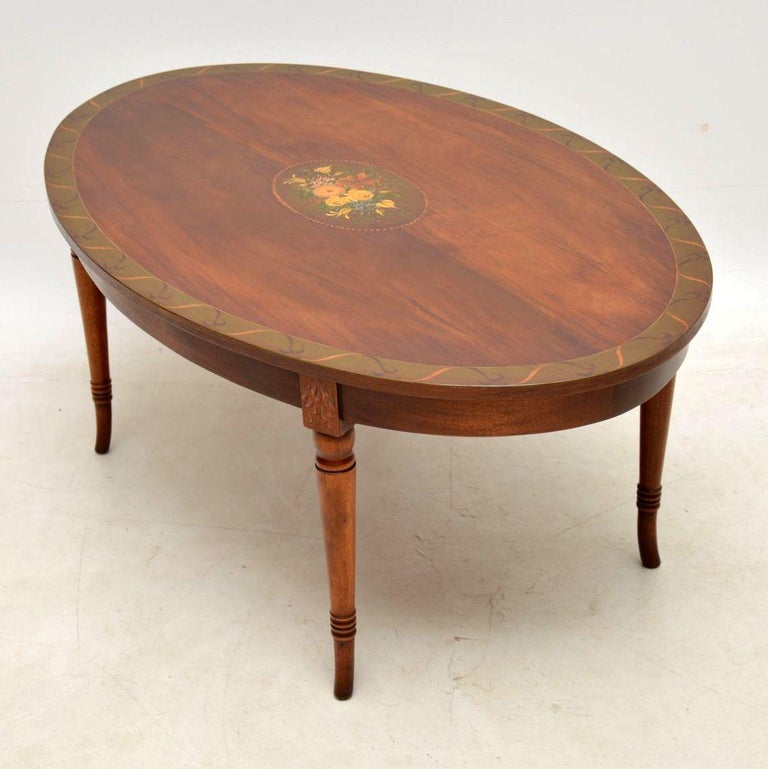 Antique Painted Mahogany Coffee Table at 1stdibs