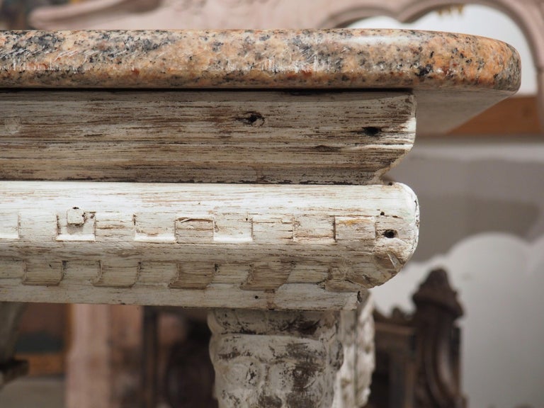 Antique Painted Oak Renaissance Style Table from Avignon, France, circa ...