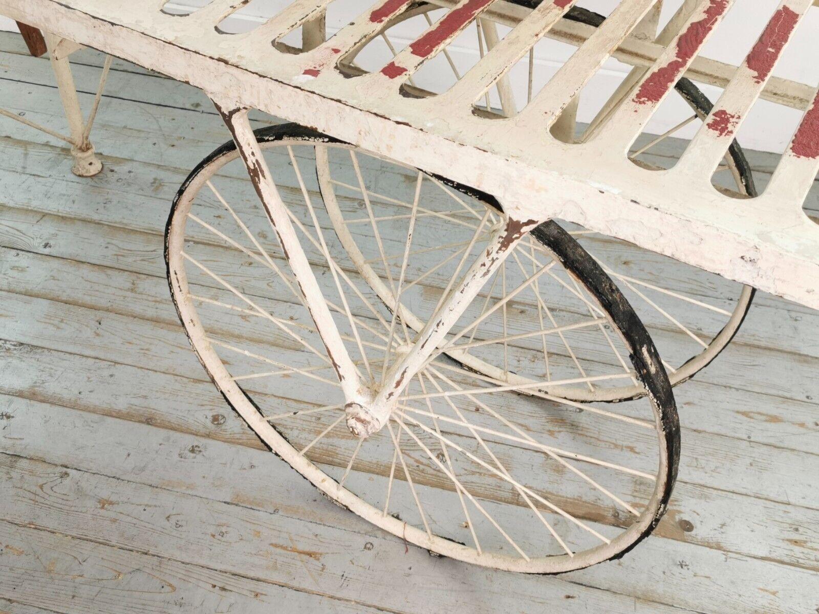 Antique Painted Wheeled Costermongers or Fishmongers Cart Barrow For ...