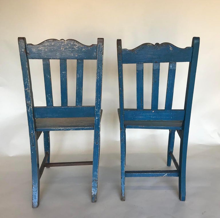 Antique Painted Wooden Chairs at 1stDibs