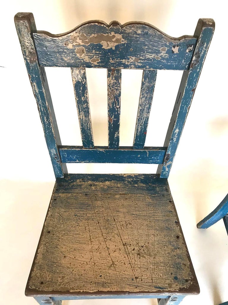 Antique Painted Wooden Chairs at 1stDibs