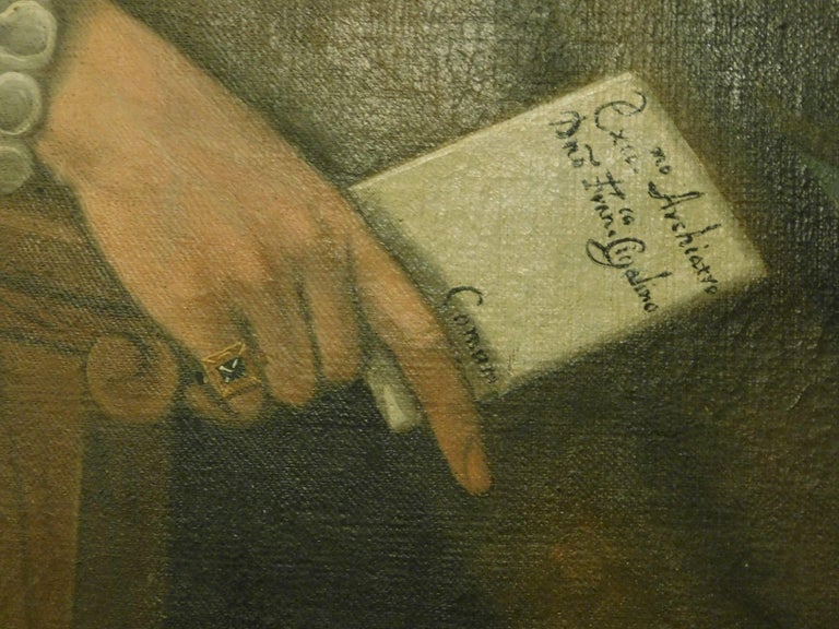 Antique Painting Depicting a Doctor of the Noble Cigalini Family, 1600 ...