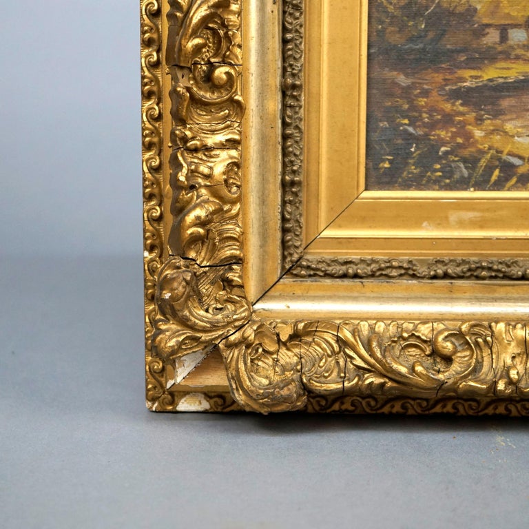 Antique Painting, Dutch Windmill Scene, Artist Signed, C1890 For Sale ...