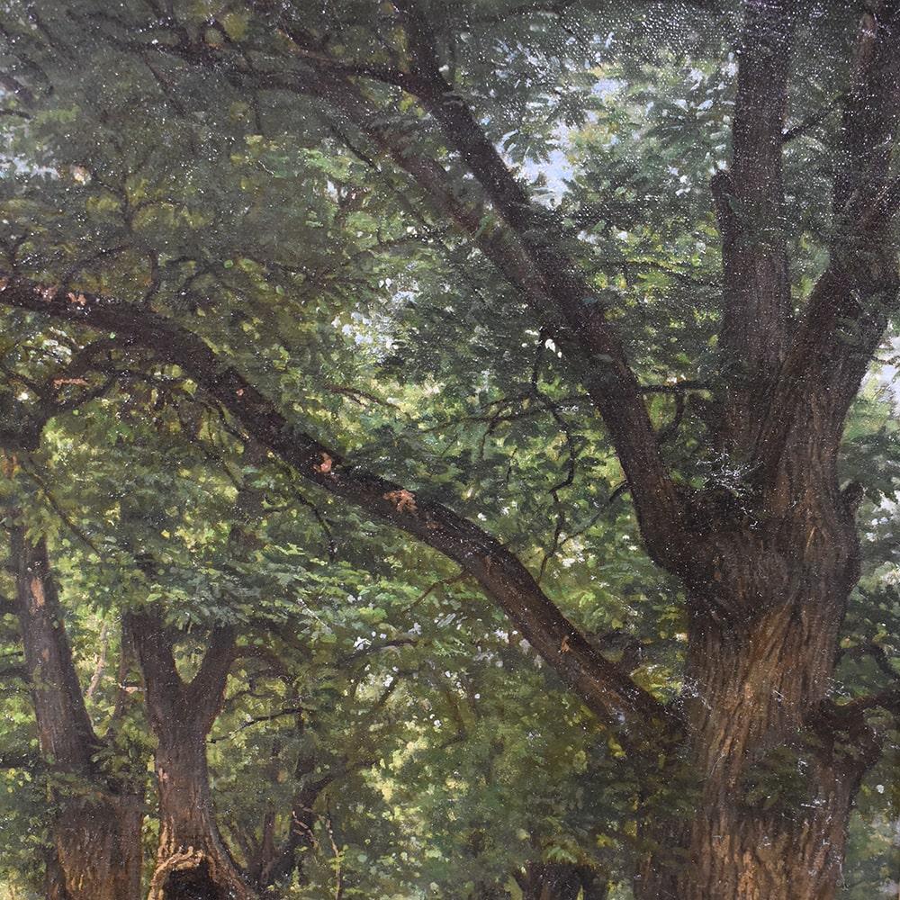 Antique Painting, Landscape with Forest Painting, Nature Painting, XIX ...