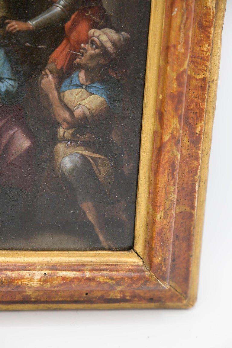 Antique Painting on Copper, "The Mockery of Christ” For Sale at 1stDibs