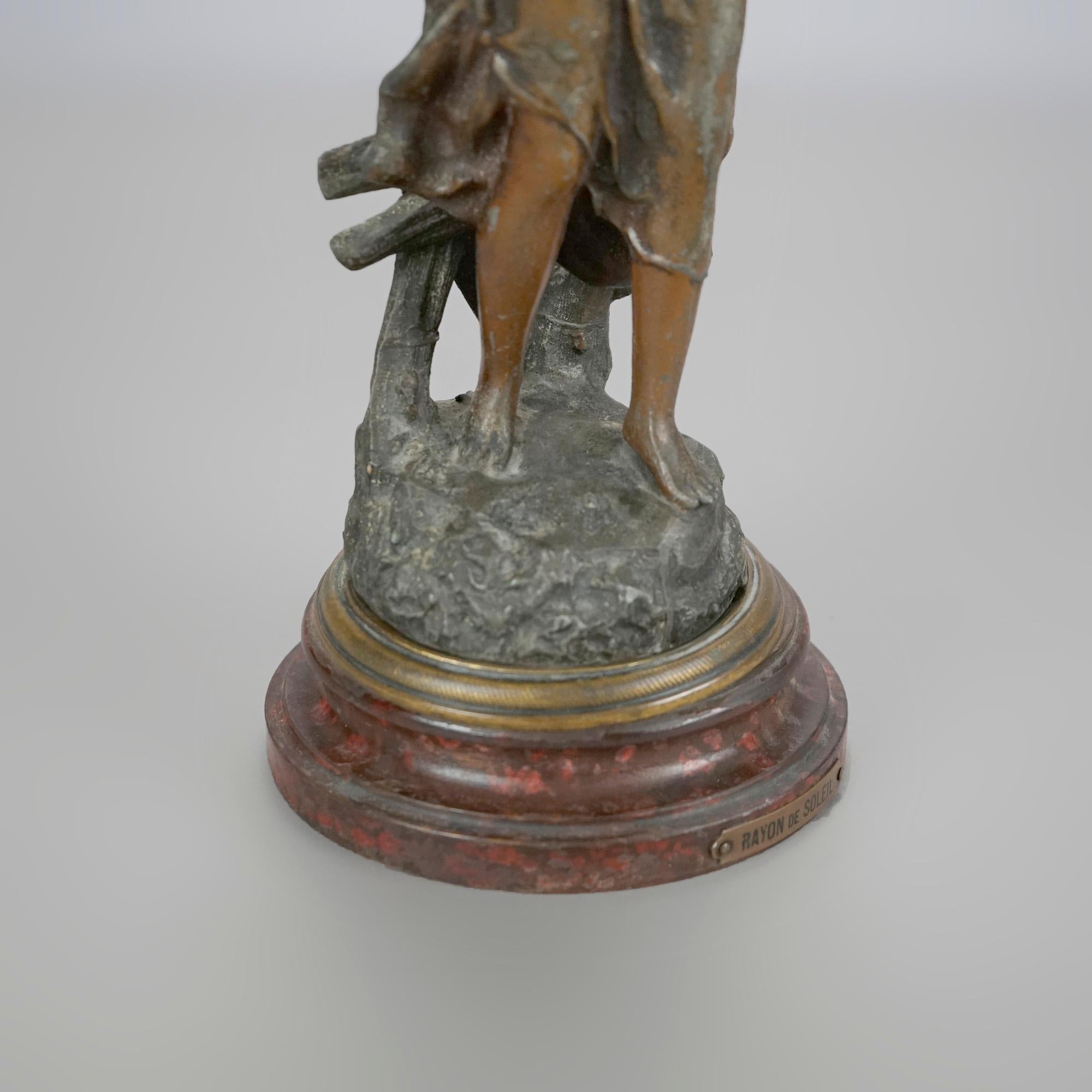 Antique Pair Bronzed Metal Classical Dancing Women Statues Circa 1920 ...