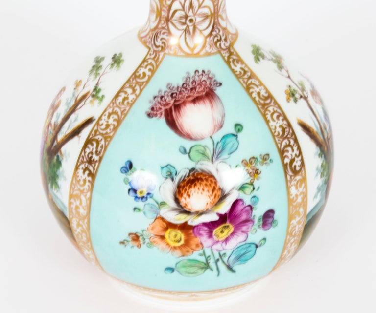 Antique Pair Helena Wolfsohn Dresden Porcelain Vases Provenance, 19th C ...
